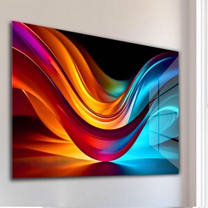 Abstract Glass Wall Art | Tempered Glass Printing | Decorative Wall Art ...