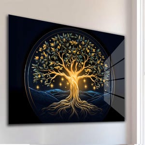 Tree of Life Glass Wall Art | Tempered Glass Printing | Decorative Wall ...
