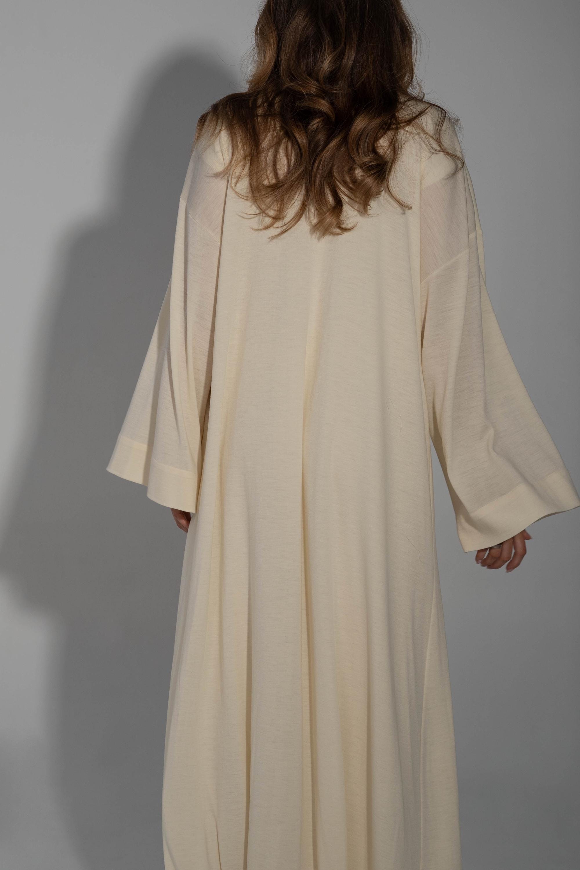 Softest Merino Wool Nightgown With Belt, 100% Merino Wool Lightweight ...