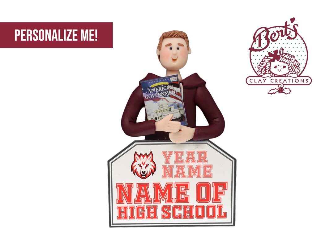 Personalized High School Graduation Ornament – Custom Grad Gift ...