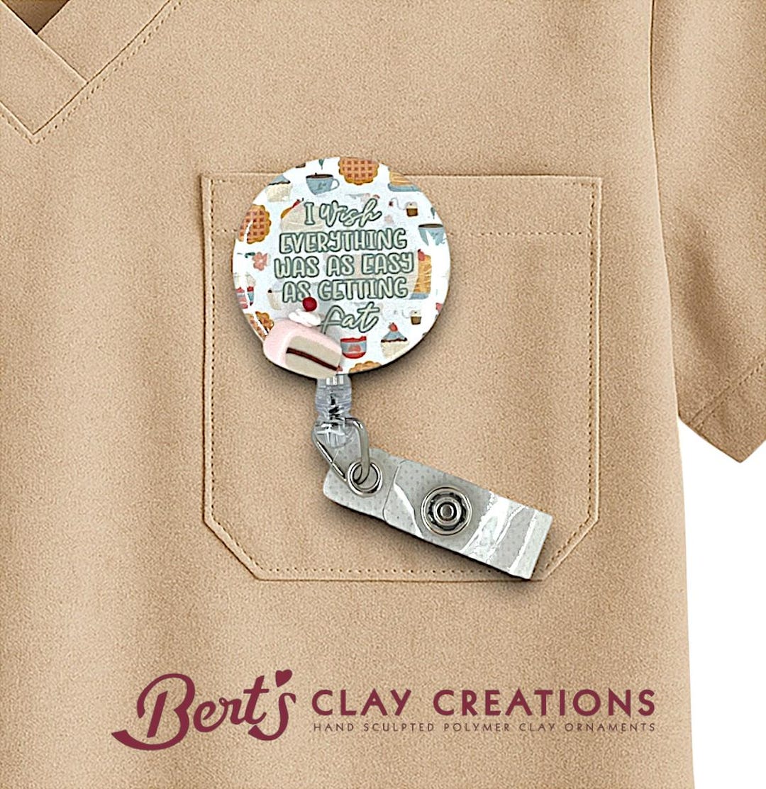 Swappable Badge Reel Topper Interchangeable I Wish Everything Was as ...