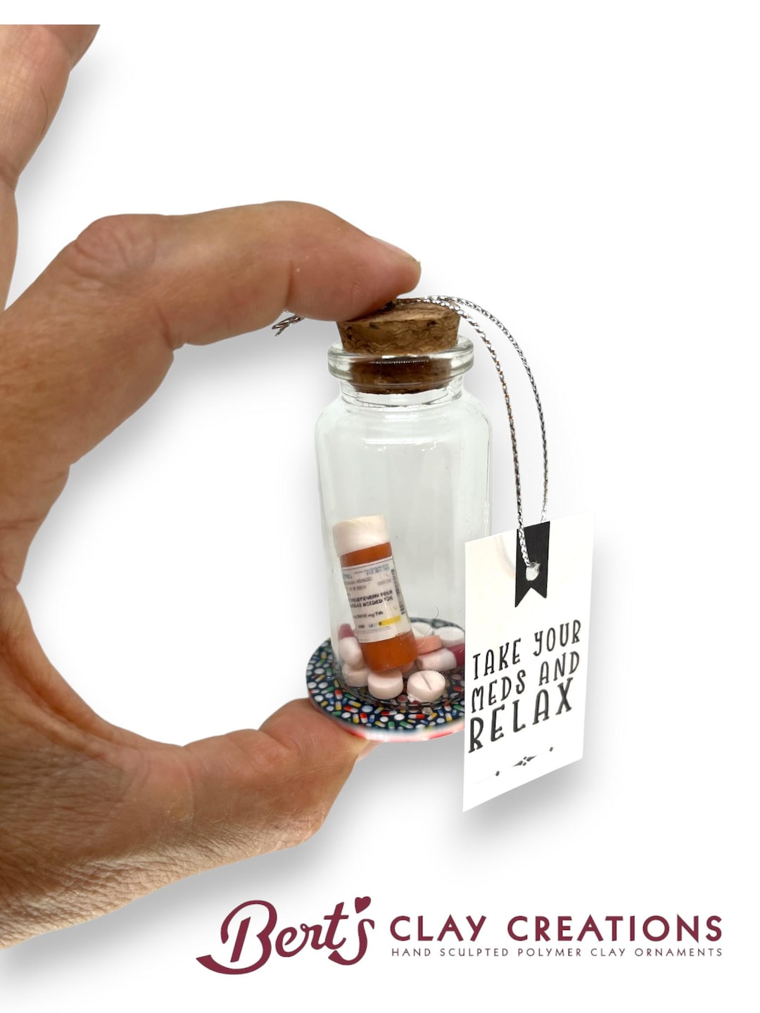 Pharma Pill Bottle Ornament Decoration Holiday Pharmacist Gift Idea ...