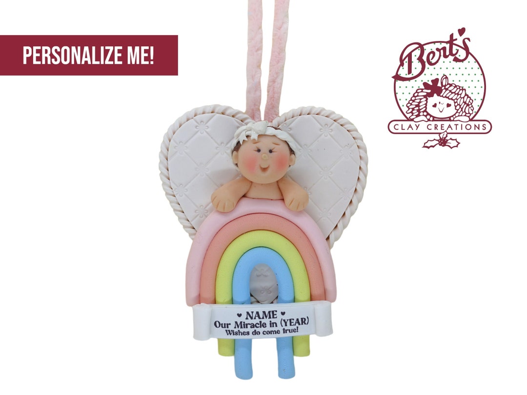Personalized Rainbow Baby Ornament - Rainbow Babies -- Rainbow Baby ...