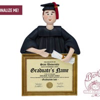 Personalized Wooden Graduation Sculpture: Handmade College Keepsake - Etsy