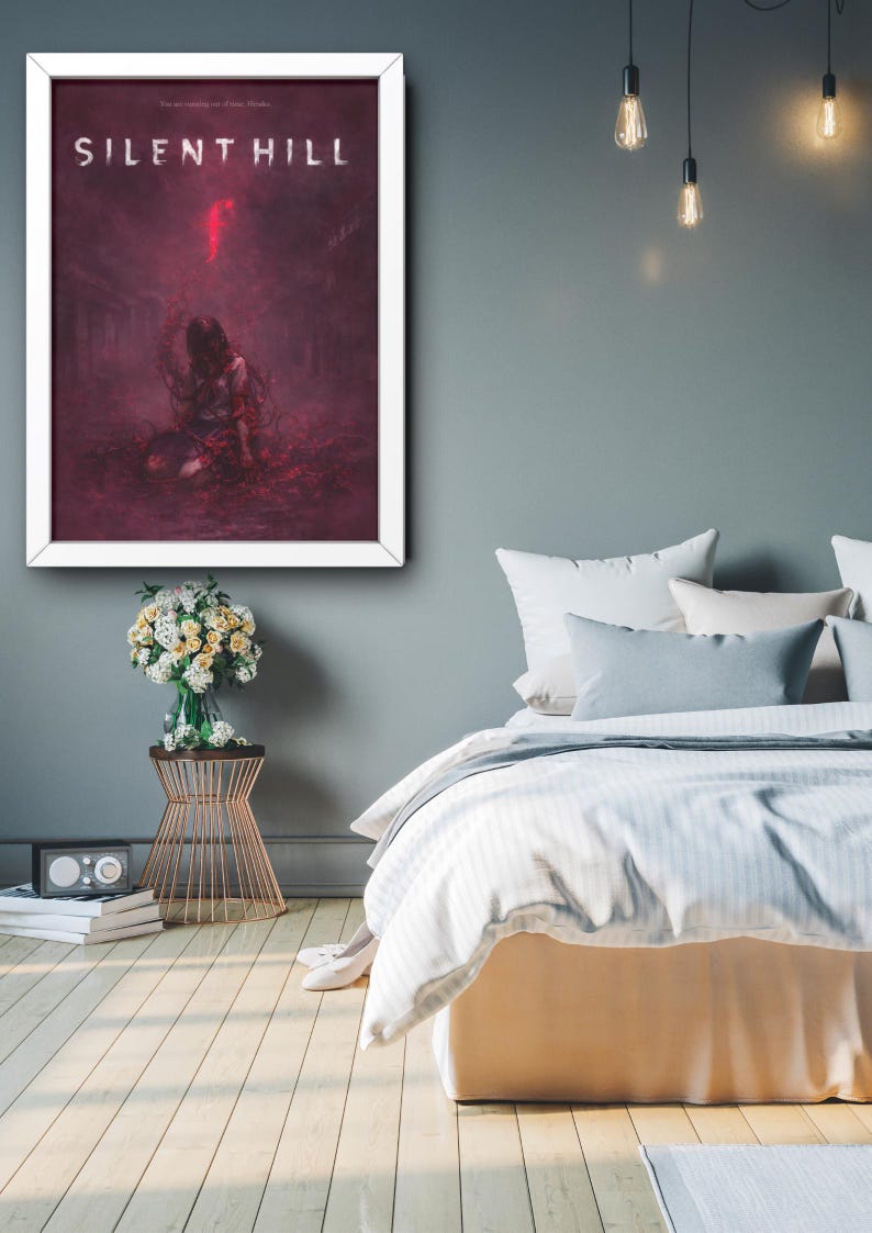 Silent Hill F - Hinako - Horror Game Inspired Poster | Dark Red ...