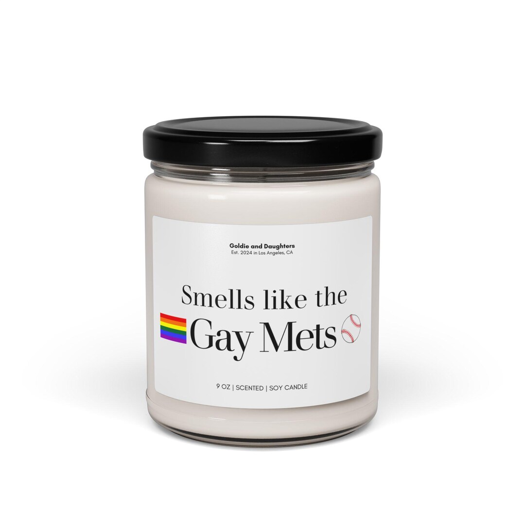 Smells Like the Gay Mets Natural Soy Candle - Etsy