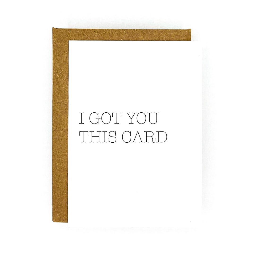 Funny Printable Birthday Card - I Got You This Card - Digital Download ...