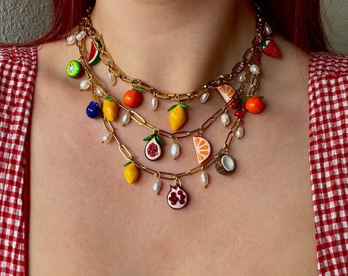 Fruit Necklace - Etsy