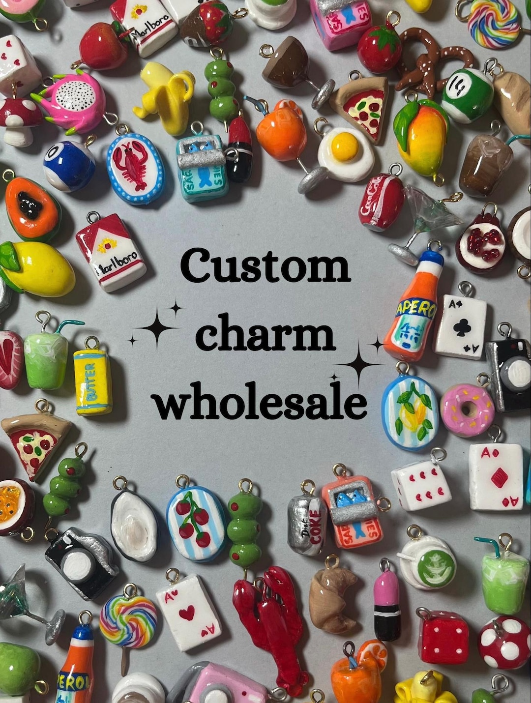 Custom Clay Charms Wholesale, Design Your Own Charms - Etsy