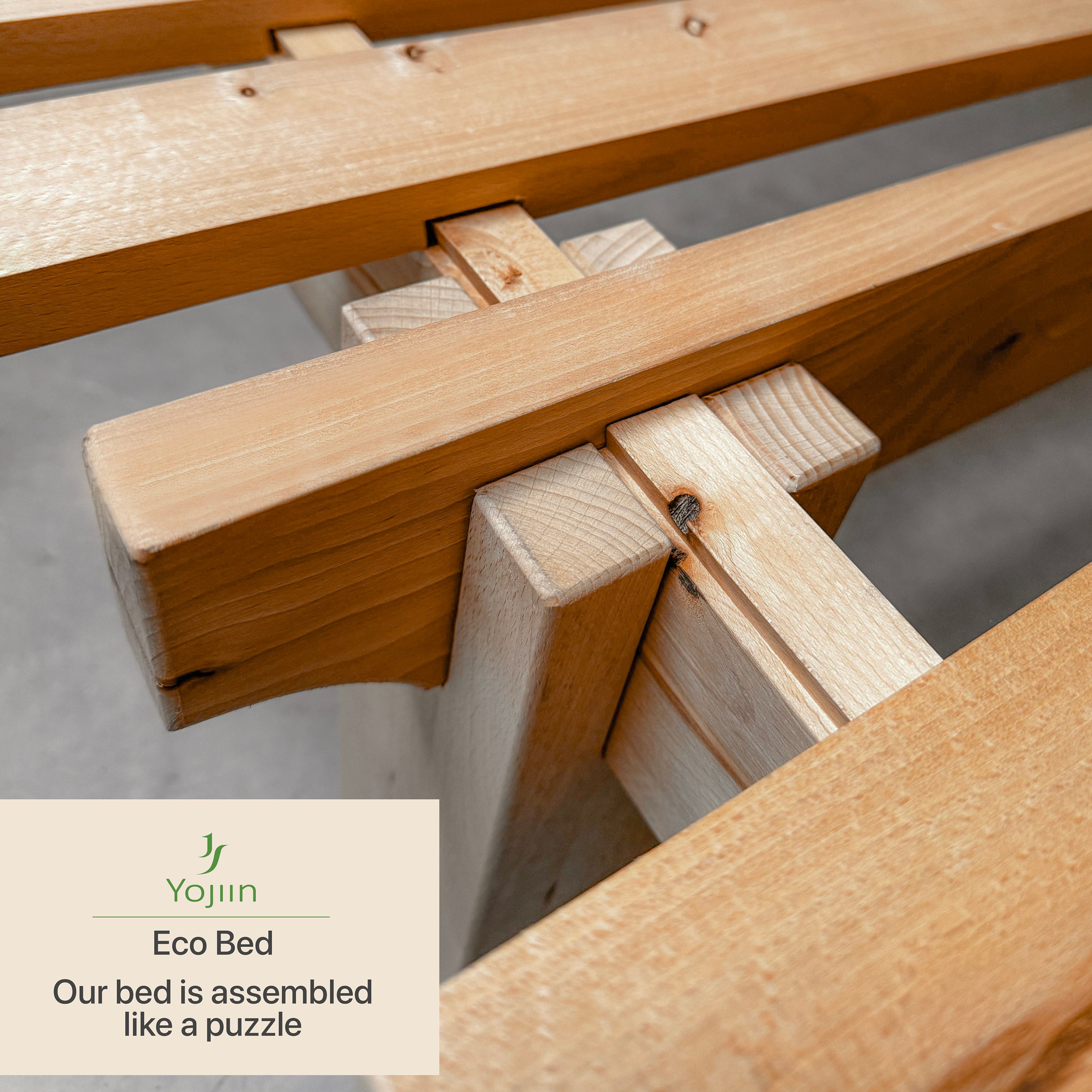 Platform Bed, Japanese Wooden Bed Frame, Japanese Joinery Bed Frame ...