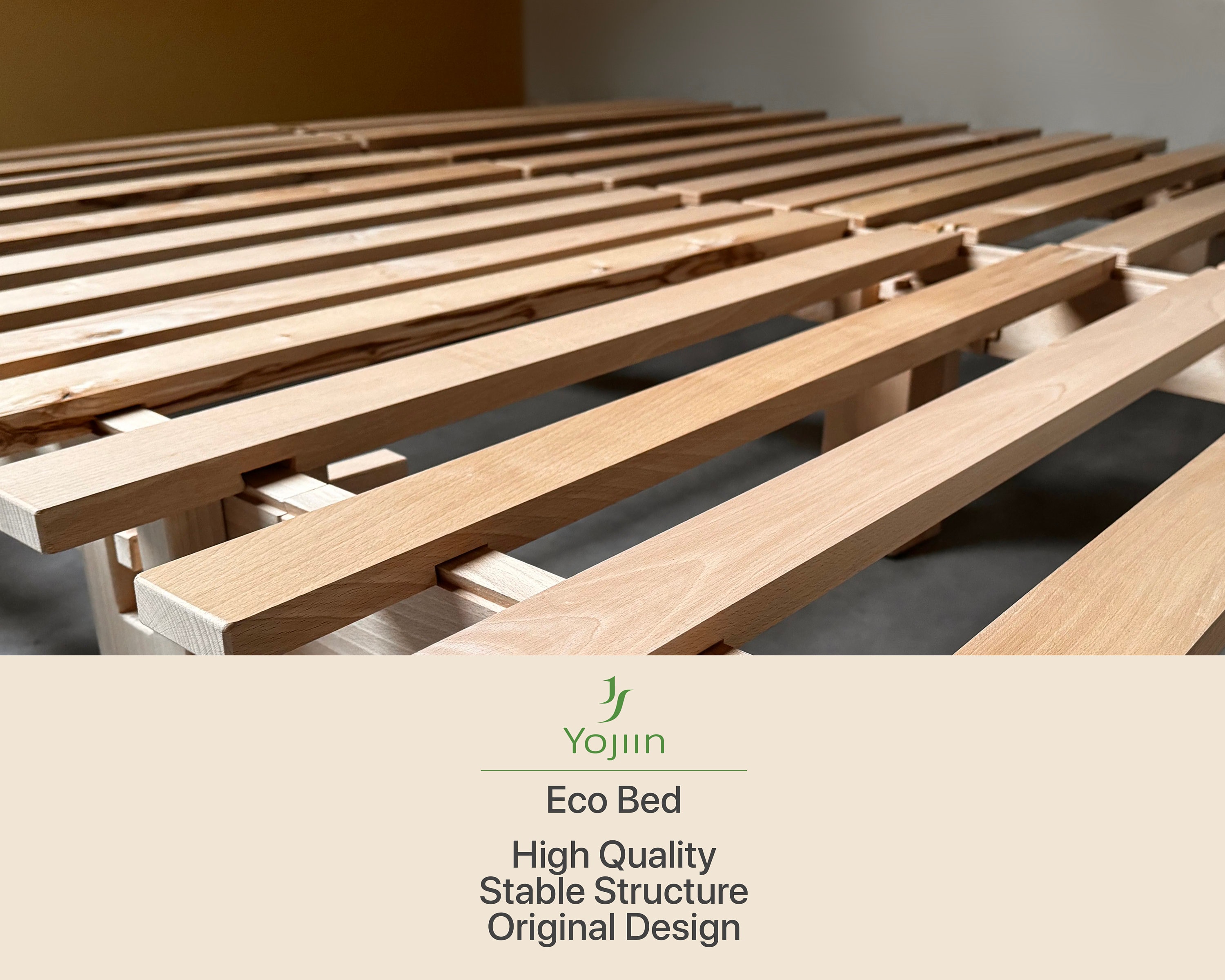 Platform Bed, Japanese Wooden Bed Frame, Japanese Joinery Bed Frame ...