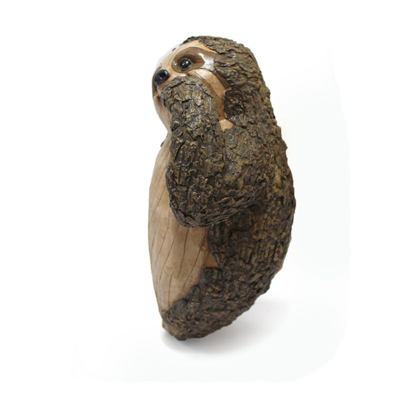 Realistic Sloth Tree Statue, Resin Garden Ornament, Climbing Sloth ...