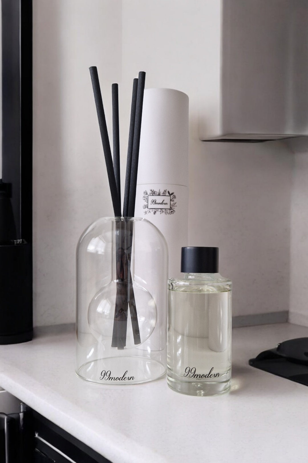 Modern Minimalist Glass Reed Diffuser Vase - Etsy