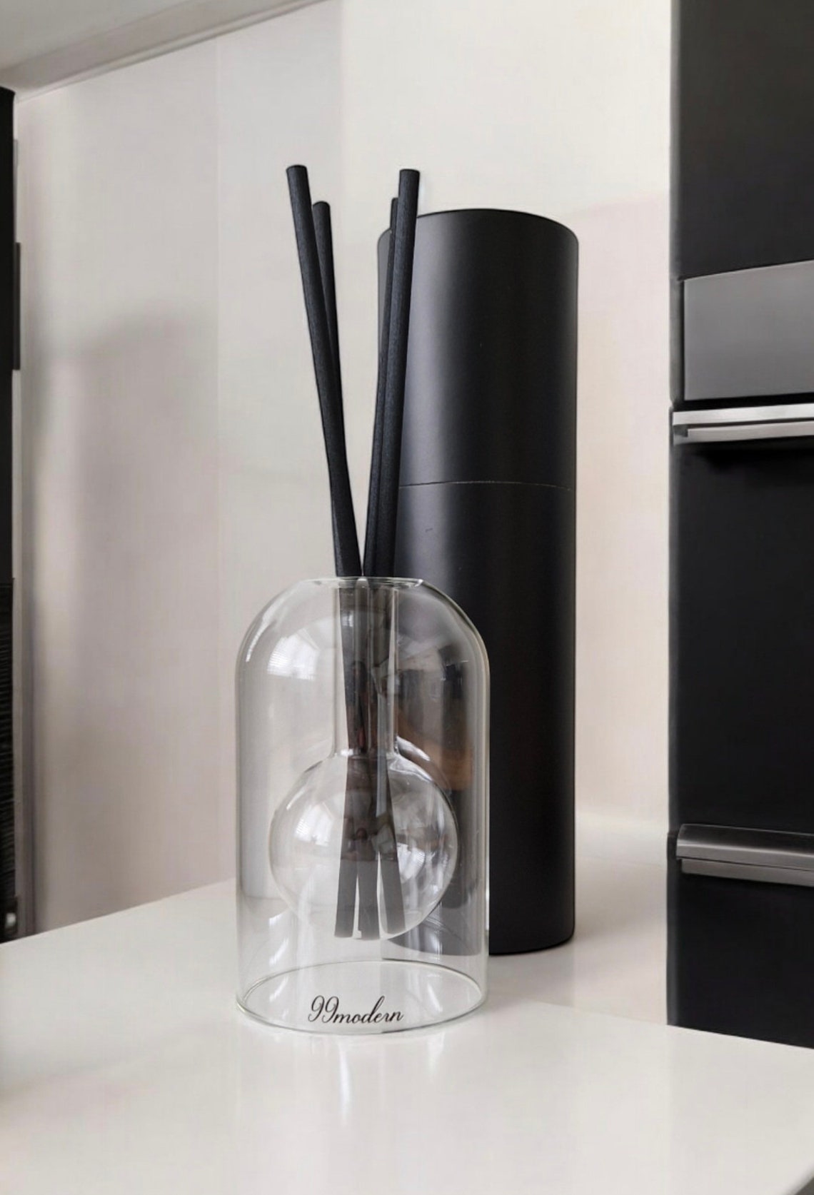 Modern Minimalist Glass Reed Diffuser Vase - Etsy