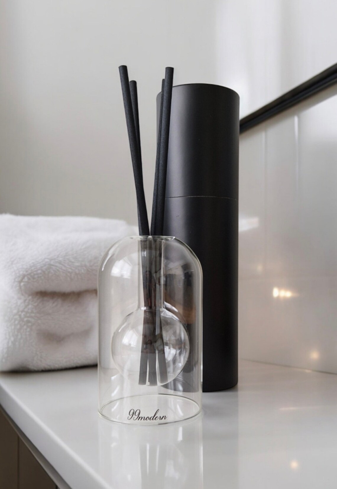 Modern Minimalist Glass Reed Diffuser Vase - Etsy