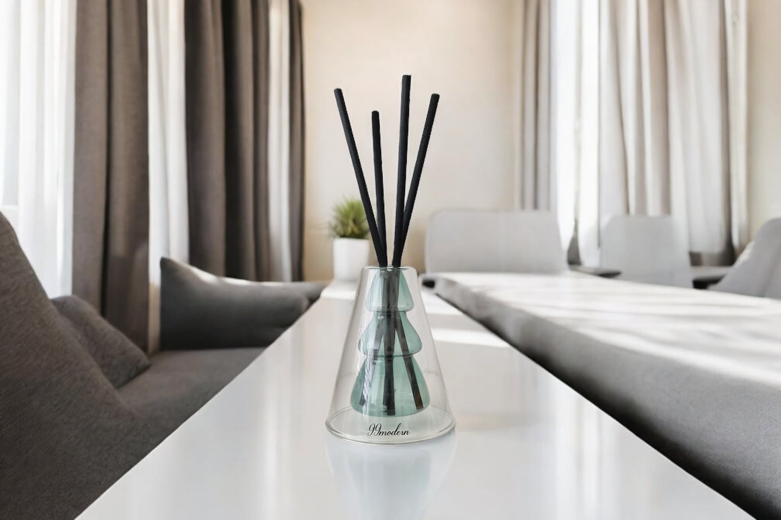 Modern Minimalist Glass Reed Diffuser Vase - Etsy