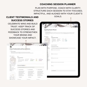 Notion Template Coaching Planner, Notion Coaching Organizer, All-in-one Notion Coach's Toolkit ...