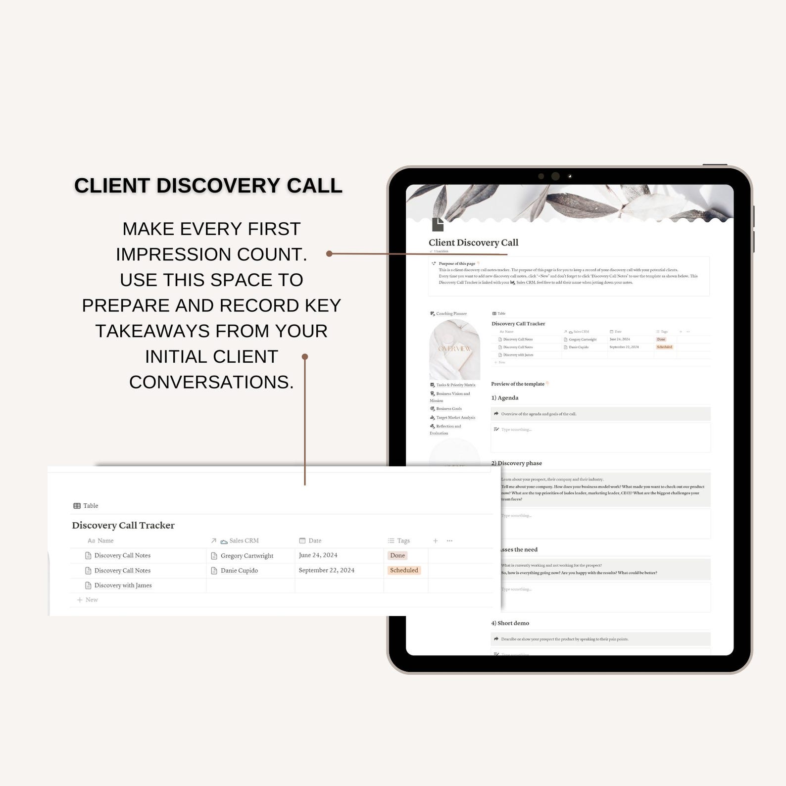 Notion Template Coaching Planner, Notion Coaching Organizer, All-in-one ...