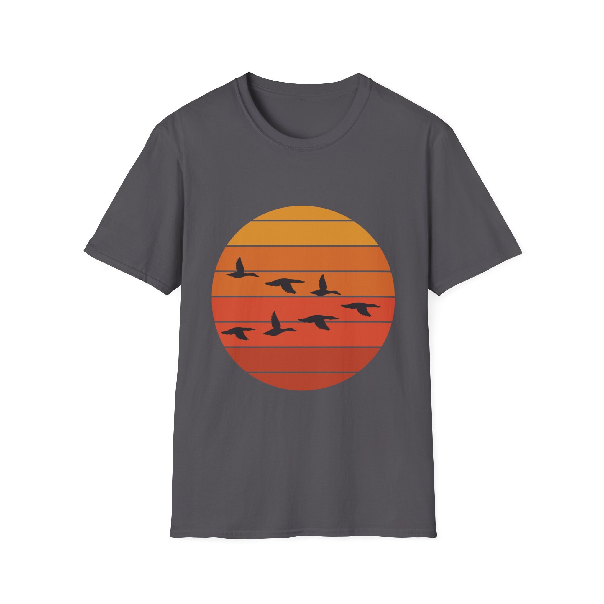 Flying Geese, Goose Flock, Sunset Themed Shirt, Outdoor Themed Shirt ...