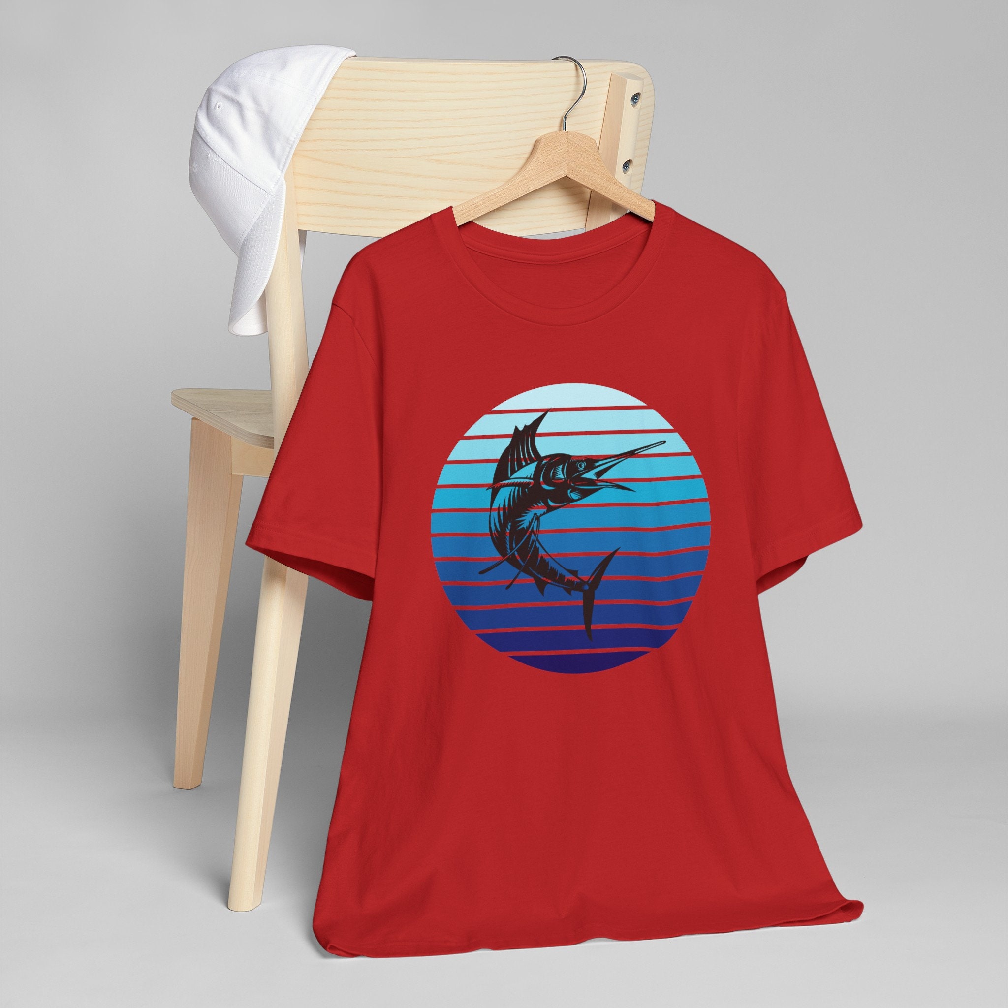 Sportfish Shirt, Swordfish Themed Tee, Ocean Themed Style Unisex Jersey ...