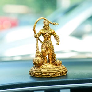 Hanuman Ji Lanka Dahan Car Dashboard Murti - Divine Protection & Energy ...