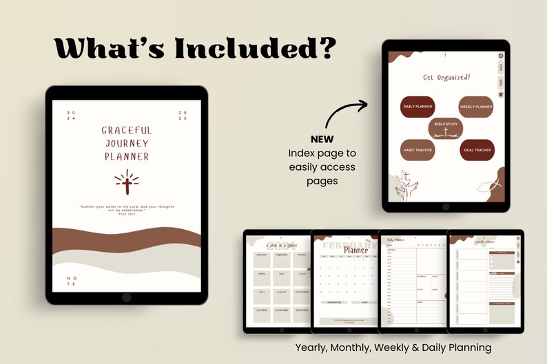 2024/2025 Faith Christian Planner Customizable Digital Planner ...