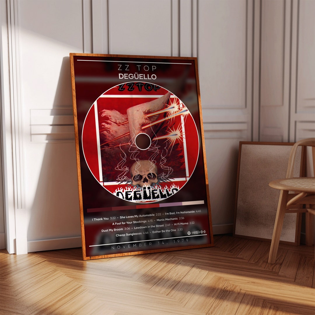 ZZ Top Poster Degüello Poster Album Poster Print Album Cover Poster ...