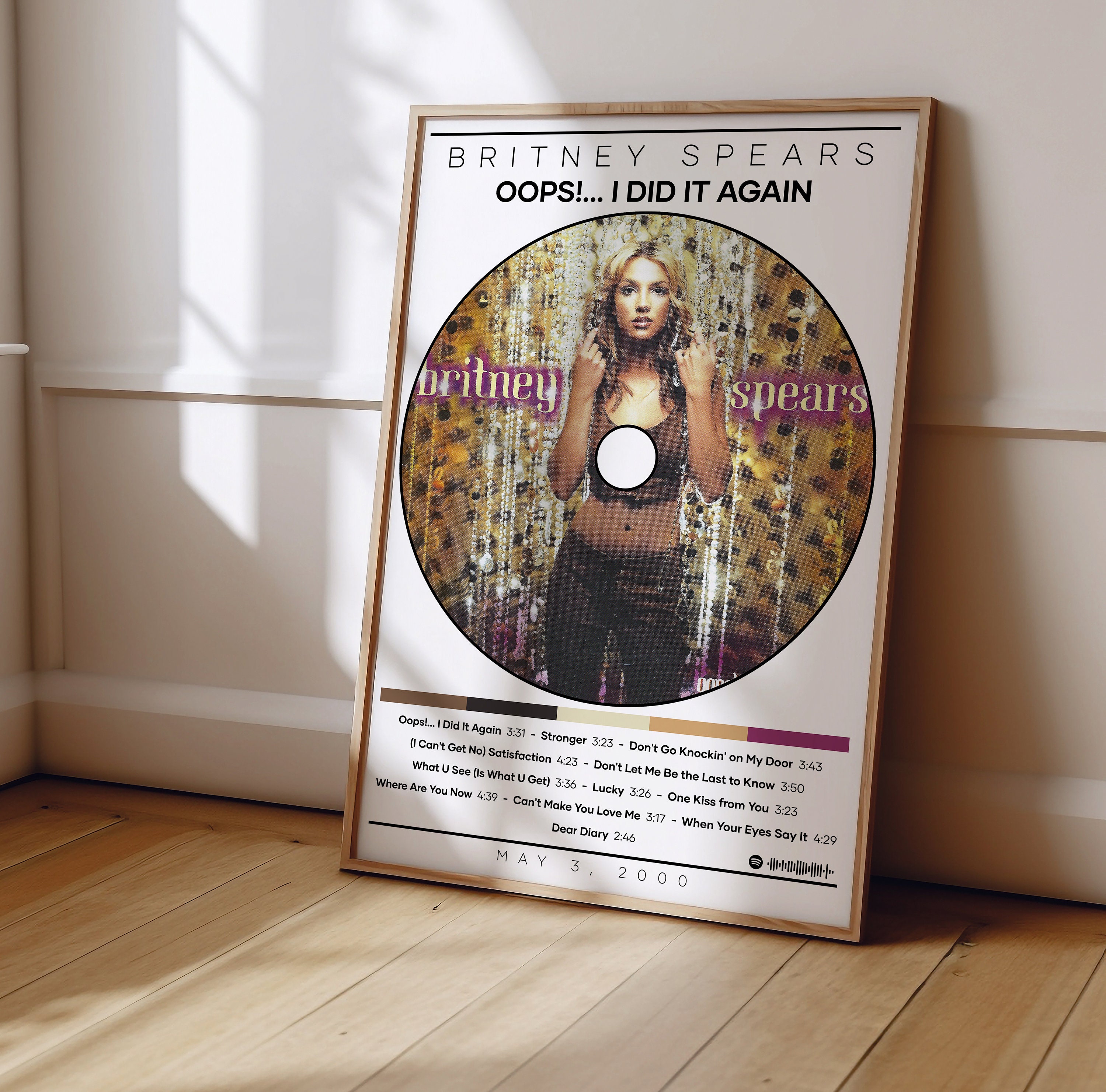 Britney Spears Poster Oops I Did It Again Poster Album Poster Print ...