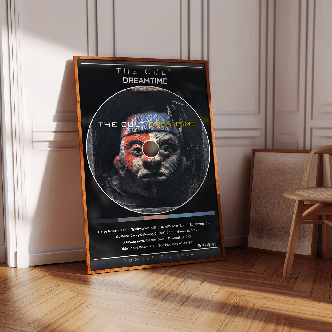 The Cult Poster Dreamtime Poster Album Poster Print Album Cover Poster ...