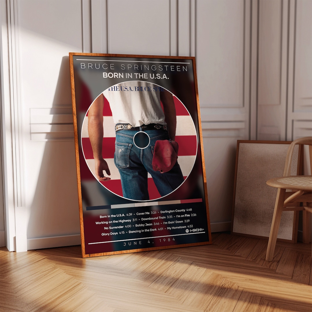 Bruce Springsteen Poster Born in the USA Poster Album Poster Print ...