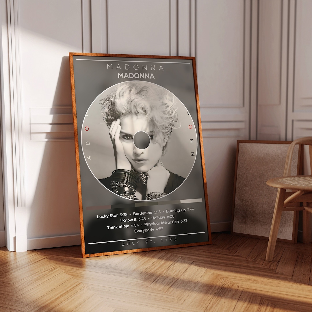 Madonna Poster Madonna Album Album Poster Print Album Cover Poster Pop ...