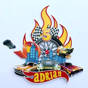 Hot Wheels Cake Topper - Etsy