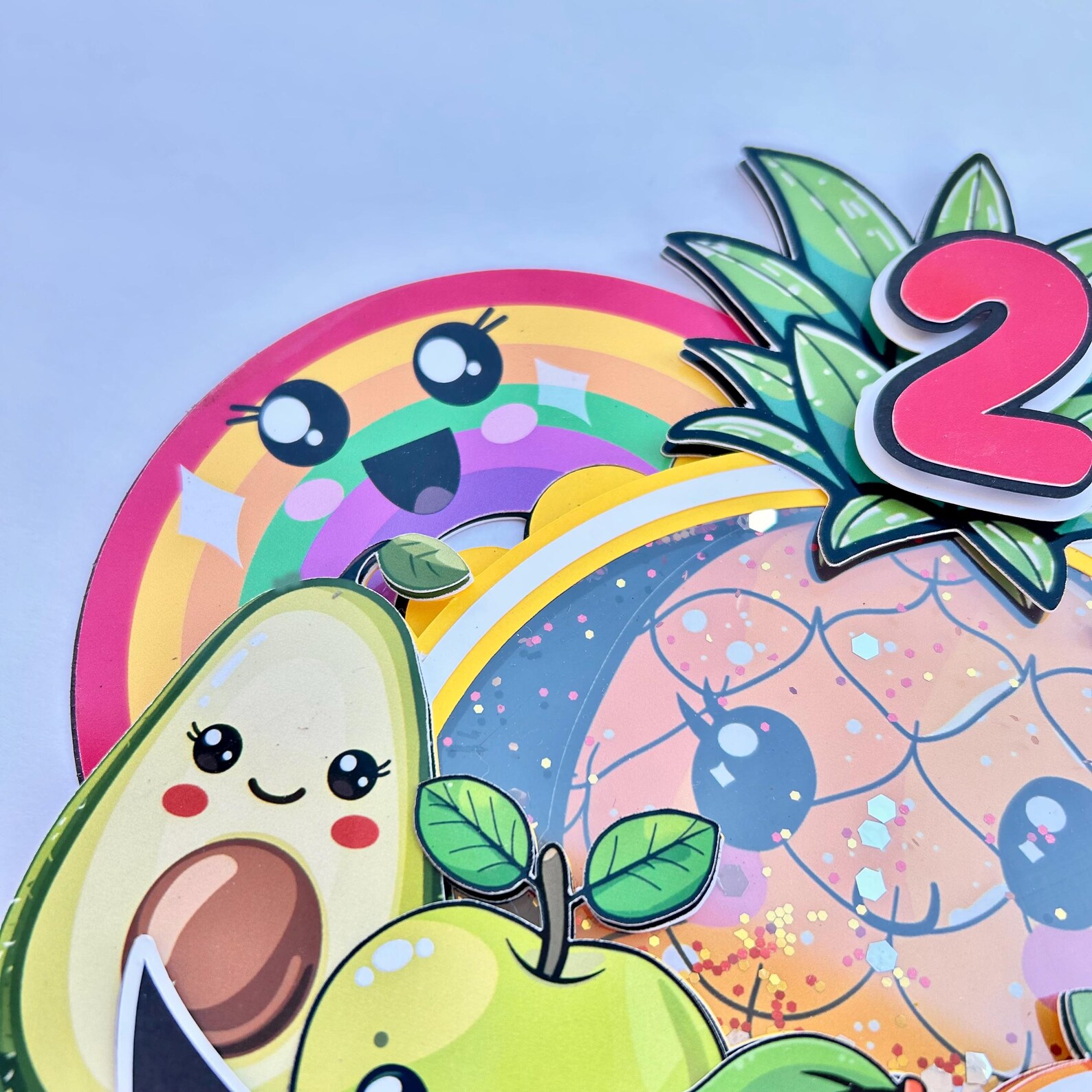 Personalized Fruits Summer Theme Birthday Party Cute Fruits Vegetables ...