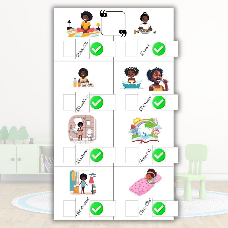 Editable Kids Chore Charts Printable Kids Routine Chart Daily Chore ...