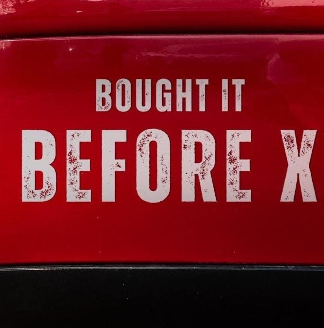Funny Sarcastic Bumper Sticker Twitter X Elon Musk Shift Tesla Electric ...