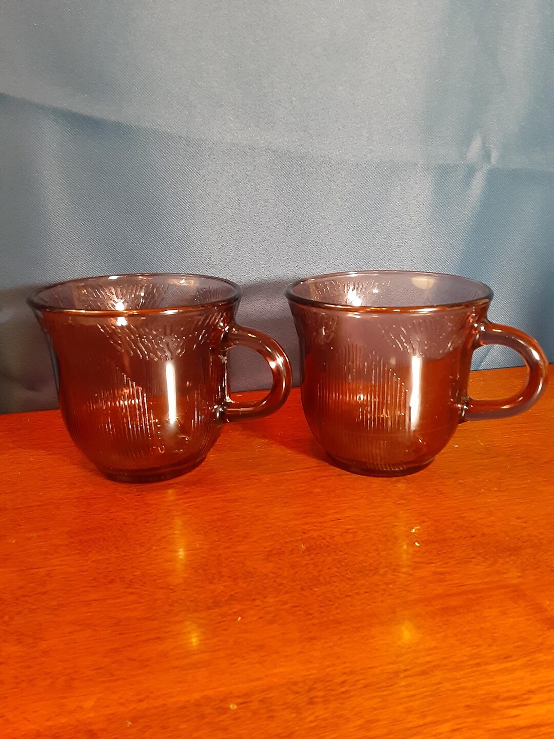 Set of 2 Amethyst Fortecrisa Mexico Coffee/tea Cups. Beautiful Unique ...