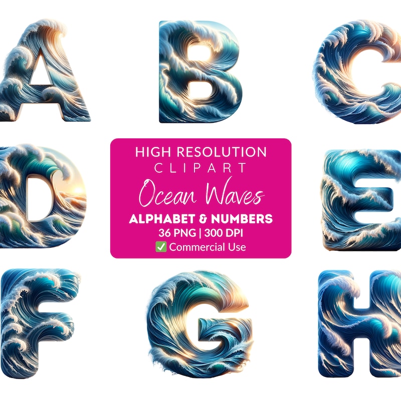 Wave Font - Etsy