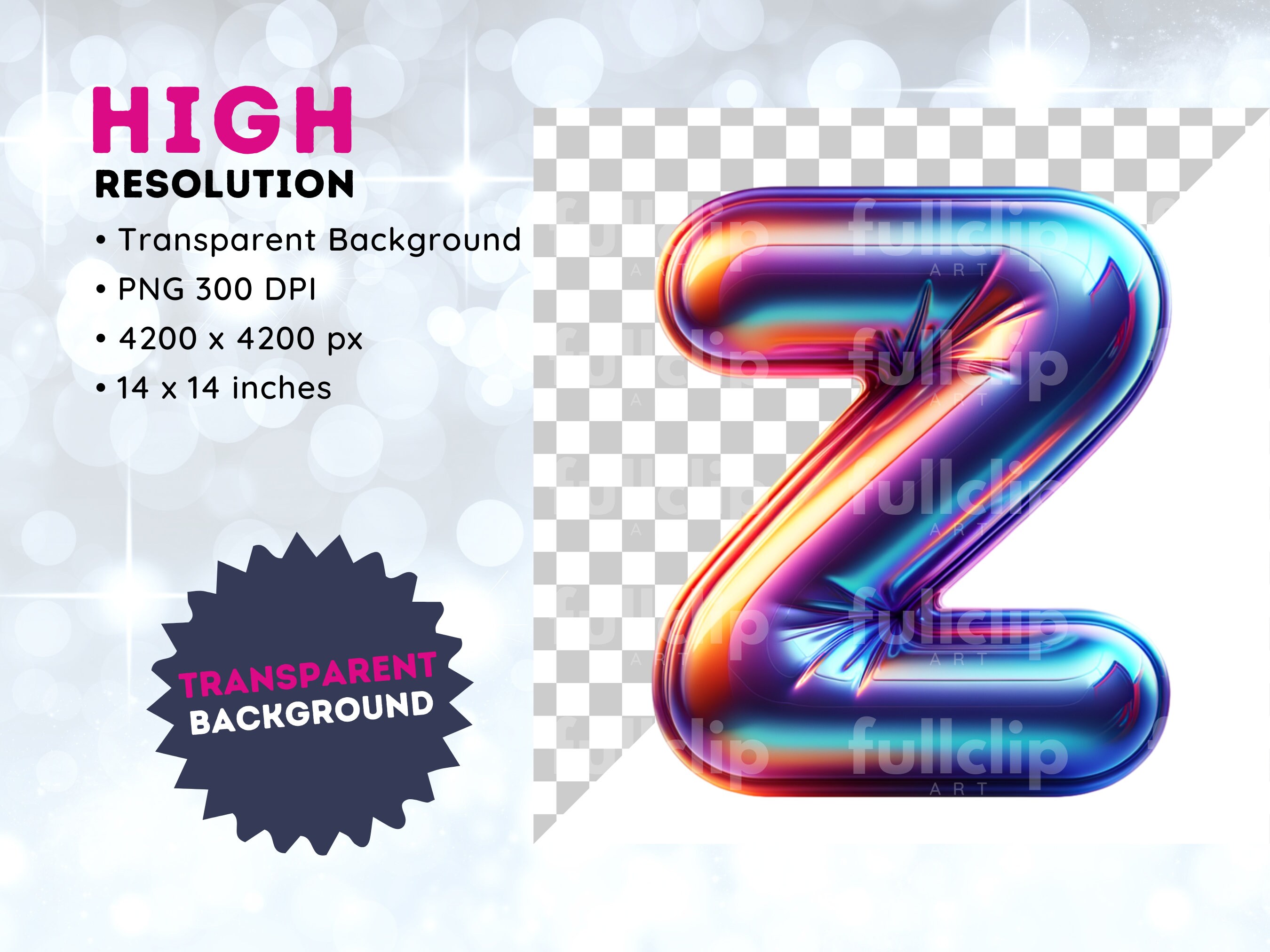 Balloon Letter Clipart Bundle, Birthday Letters, Party Clipart, 3D ...