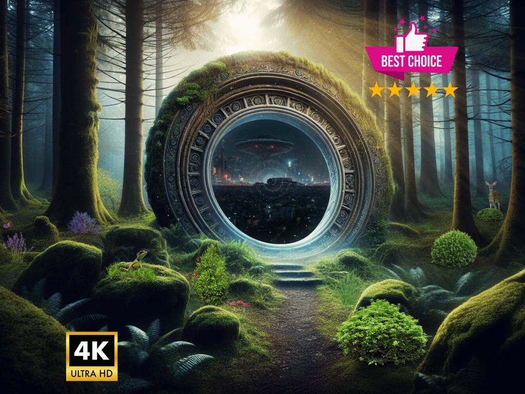 4K Animated Background - Forest Portal Seamless Loop for Streamers ...