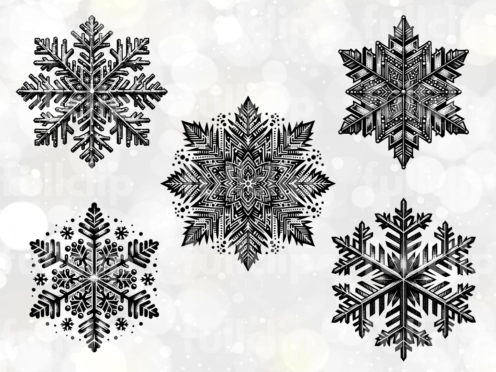 Snowflake SVG Bundle, Snowflake Svg, Snowflake Clipart, Snowflake PNG ...
