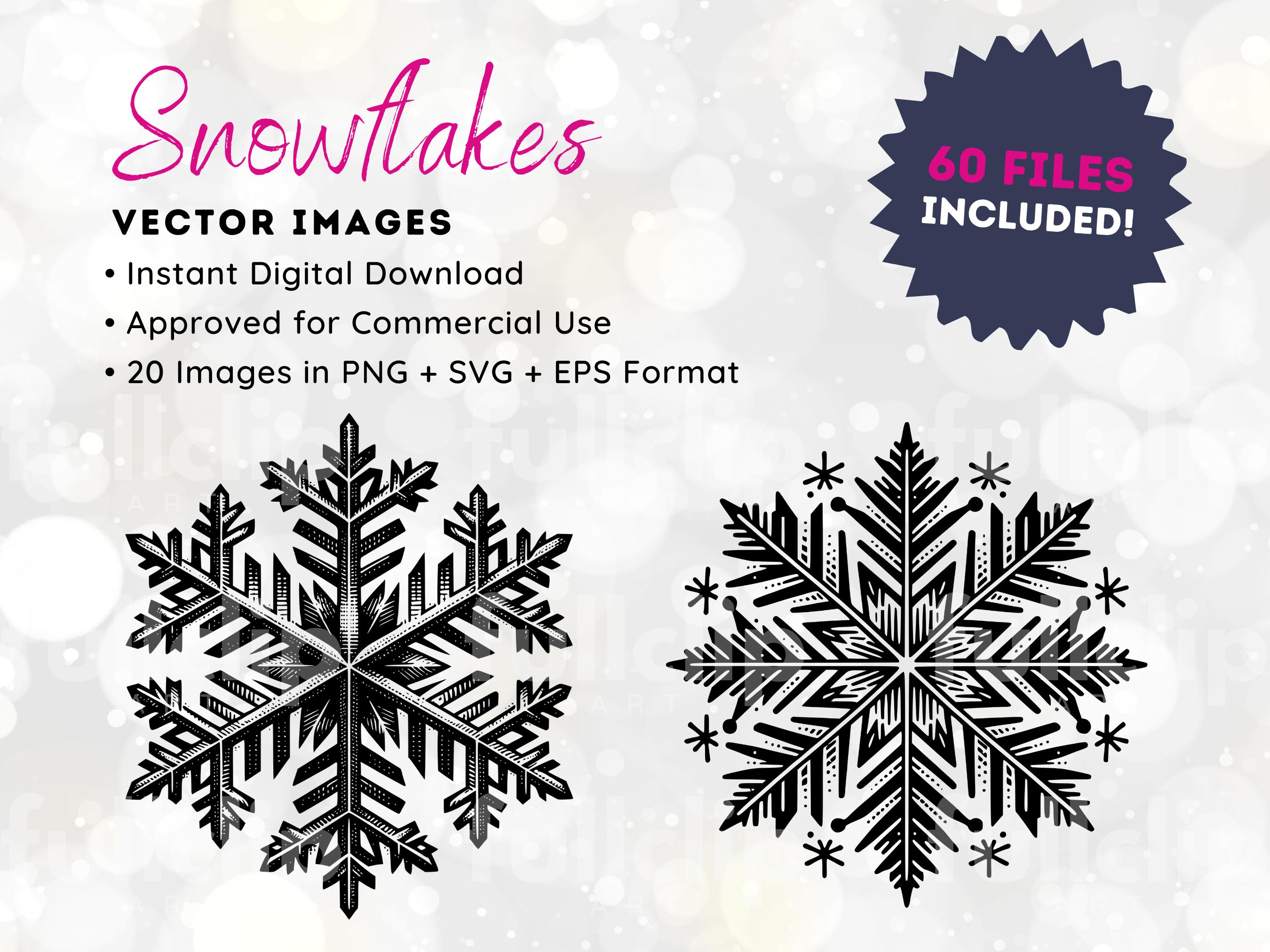 Snowflake SVG Bundle, Snowflake Svg, Snowflake Clipart, Snowflake PNG ...