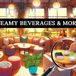 Animated Background Lofi Cafe Fall Day, Vtuber Assets, Vtuber ...