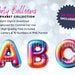 Balloon Letter Clipart Bundle, Birthday Letters, Party Clipart, 3D ...