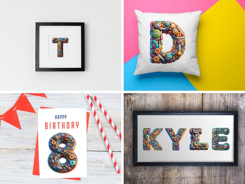 Robot Alphabet Clipart Bundle, Robot Clipart, Robot Font, Robot PNG ...