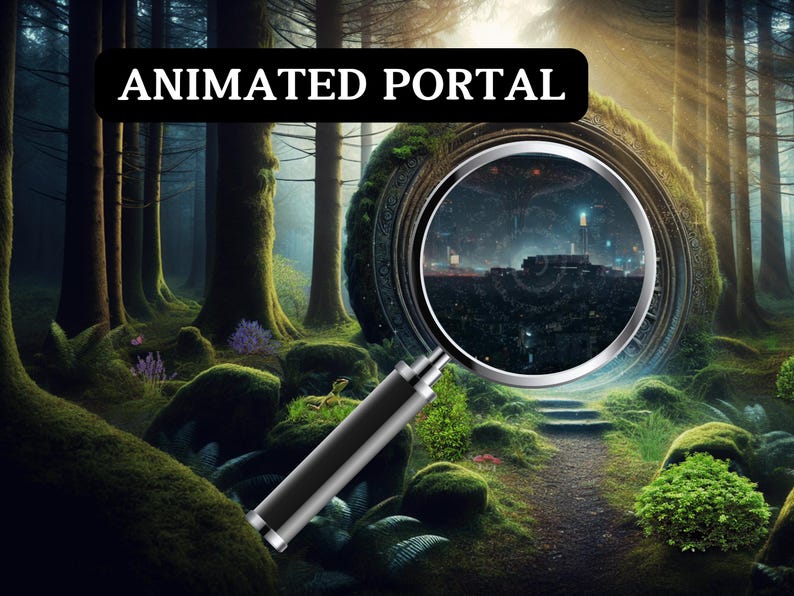 4K Animated Background - Forest Portal Seamless Loop for Streamers ...