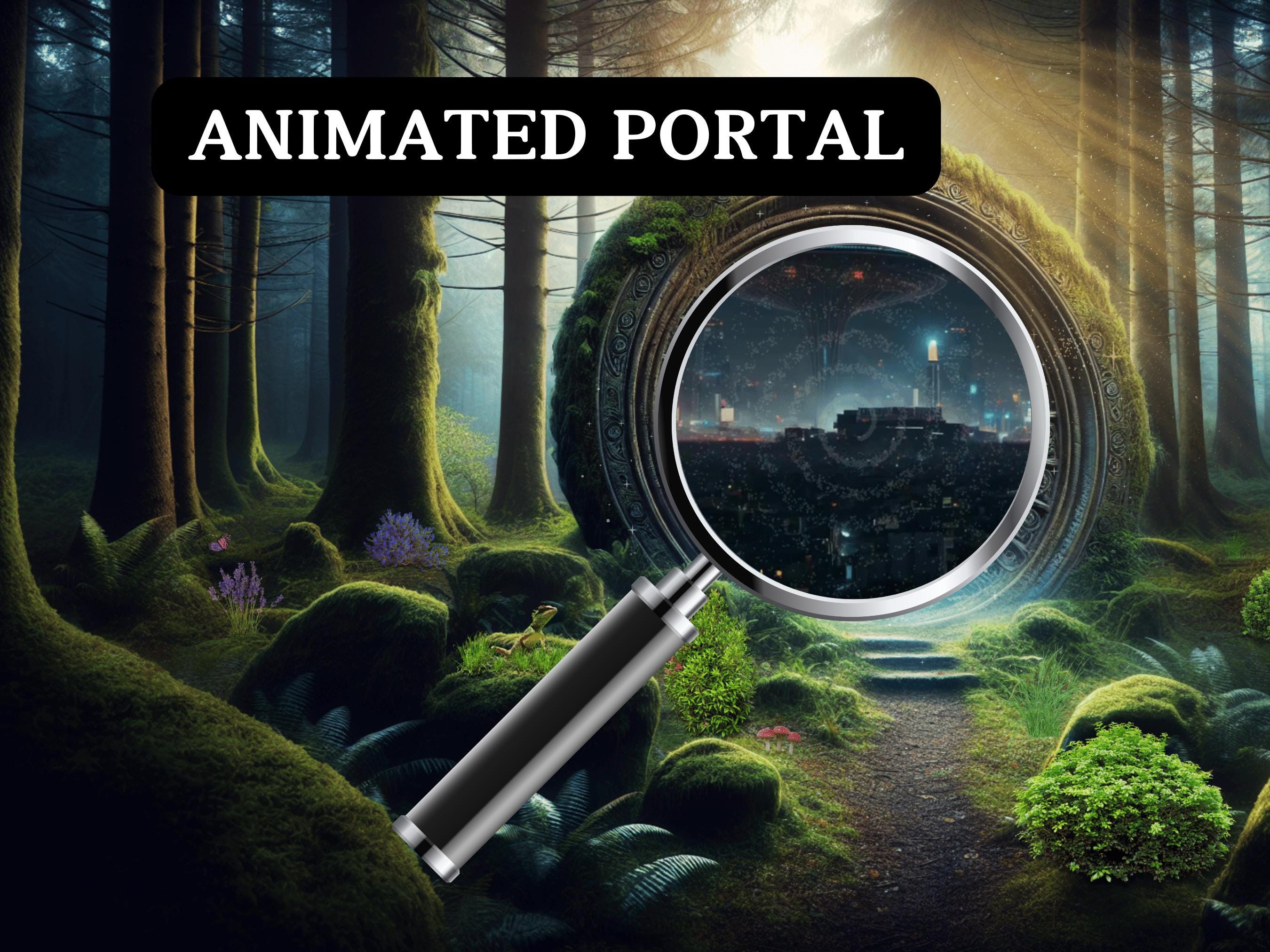 4K Animated Background - Forest Portal Seamless Loop for Streamers ...