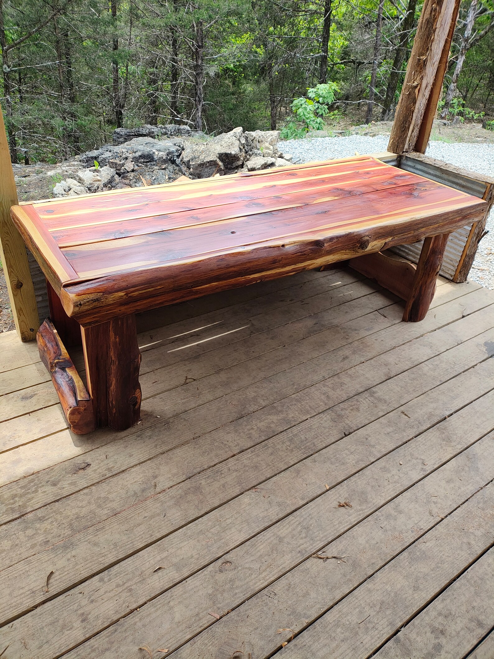 Red Cedar Table - Etsy