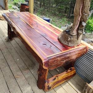 Red Cedar Table - Etsy
