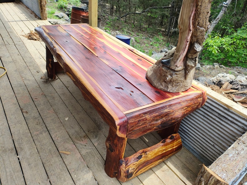 Red Cedar Table - Etsy