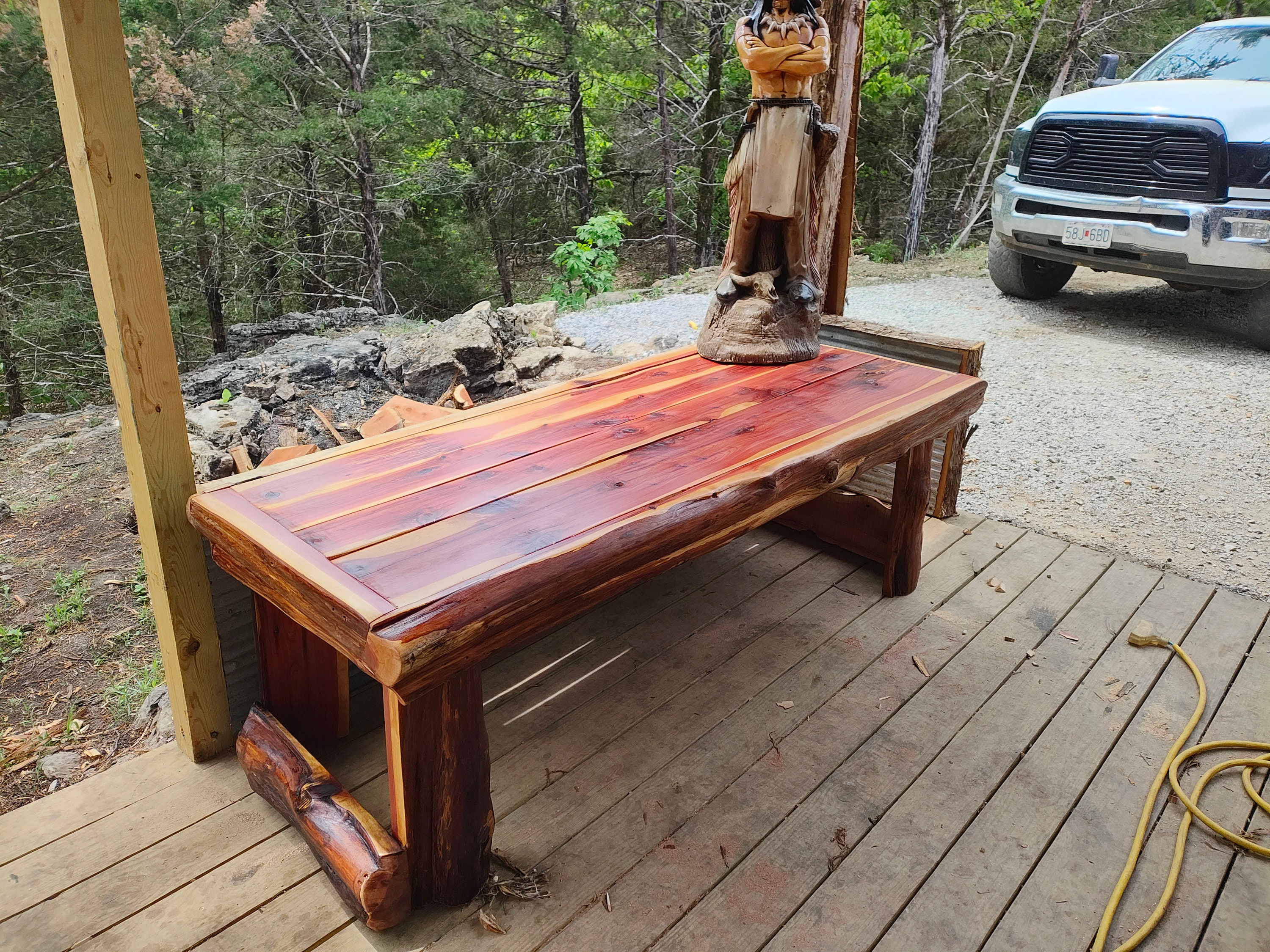 Red Cedar Table - Etsy